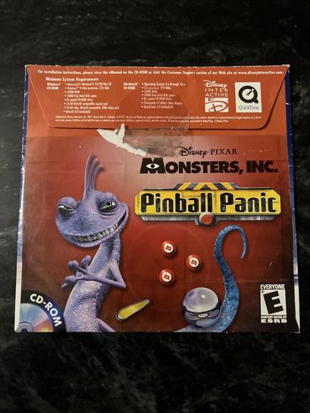 Other | Disney Pixar Monsters Inc Pinball Panic 202 Cd Rom Windows Mac ...